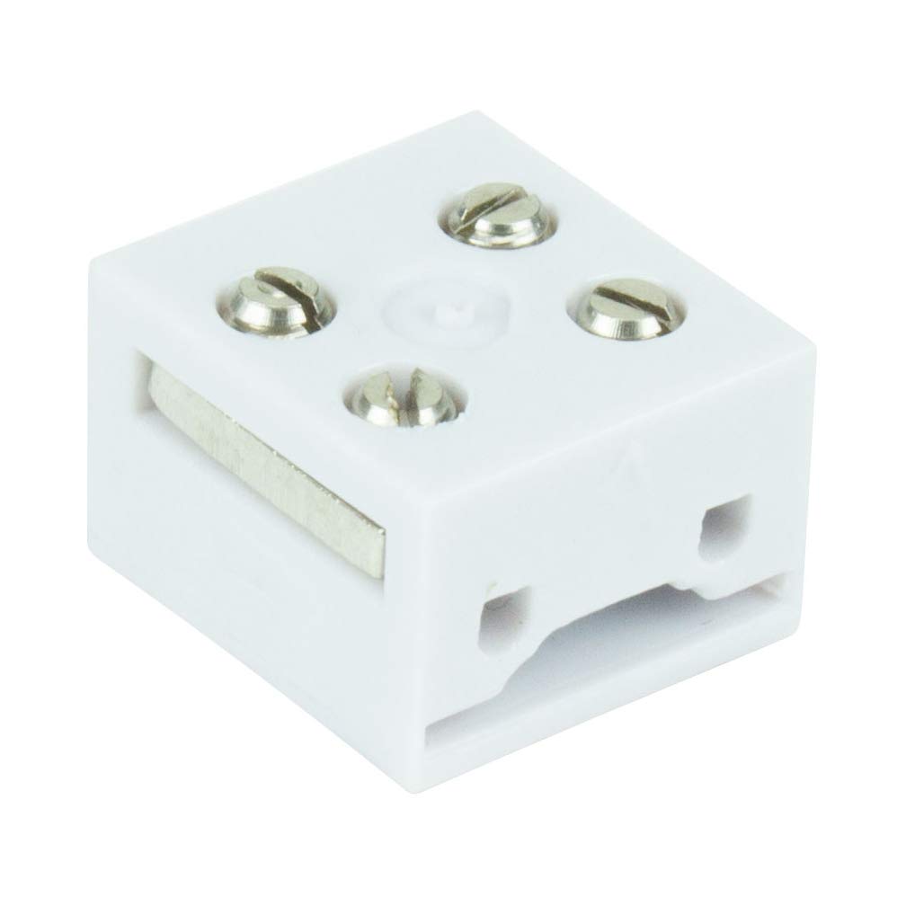 American Lighting 4-In-1 Connector Block for Trulux LED Single Color Tape, TruLux Collection, 10-Pack, White