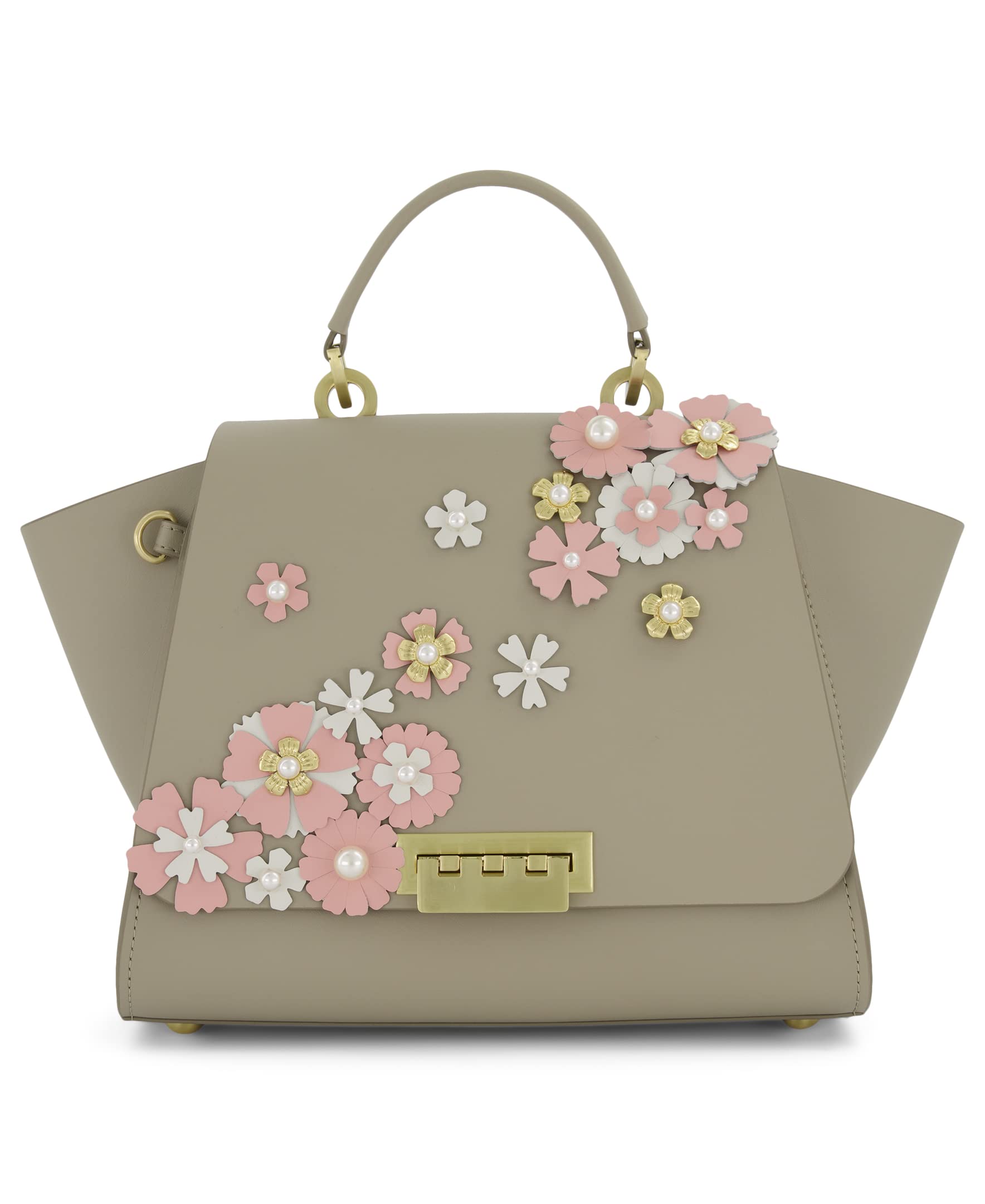 ZAC Zac Posen Eartha Medium Soft Top Handle, Smoke Ember