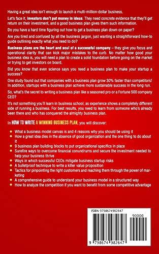 How to Write a Winning Business Plan: A Step-by-Step Guide for Startup Entrepreneurs to Build a Solid Foundation, Attract Investors and Achieve Success with a Bulletproof Business Plan (Business 101)