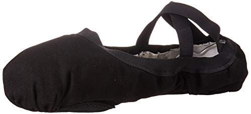 Bloch womens Pro Elastic dance shoes, Black, 6.5 Wide US