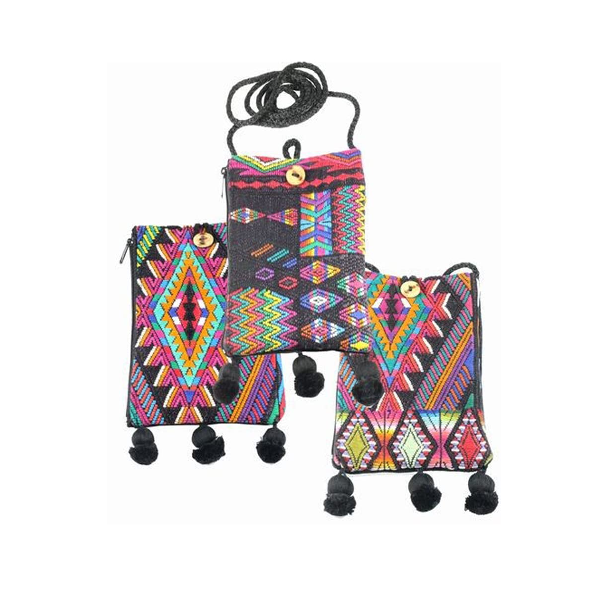 Bamboo Trading Huipil Cell Bag, Set of 3