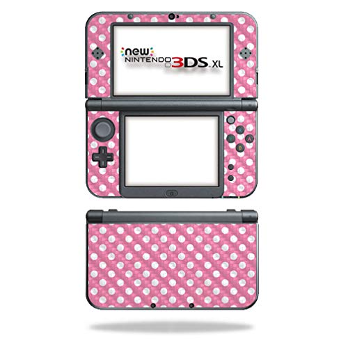MightySkins Carbon Fiber Skin for Nintendo New 3DS XL (2015) - Mini Dots | Protective, Durable Textured Carbon Fiber Finish | Easy to Apply, Remove, and Change Styles | Made in The USA