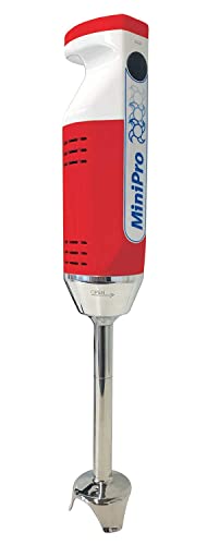 Dynamic MiniPro MX070.12 4 Qt. Immersion Blender with Variable Speed Motor, 115v, Red