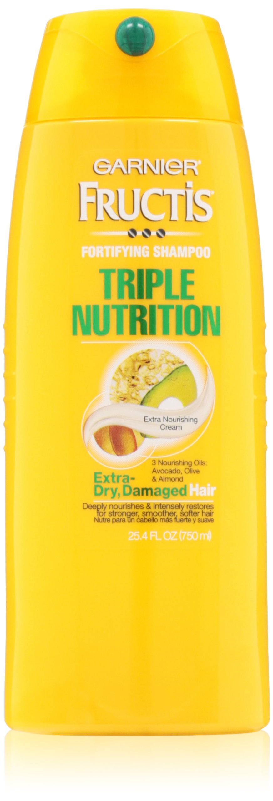 Garnier Fructis Triple Nutrition Creamy Shampoo, 25.40-Fluid Ounce
