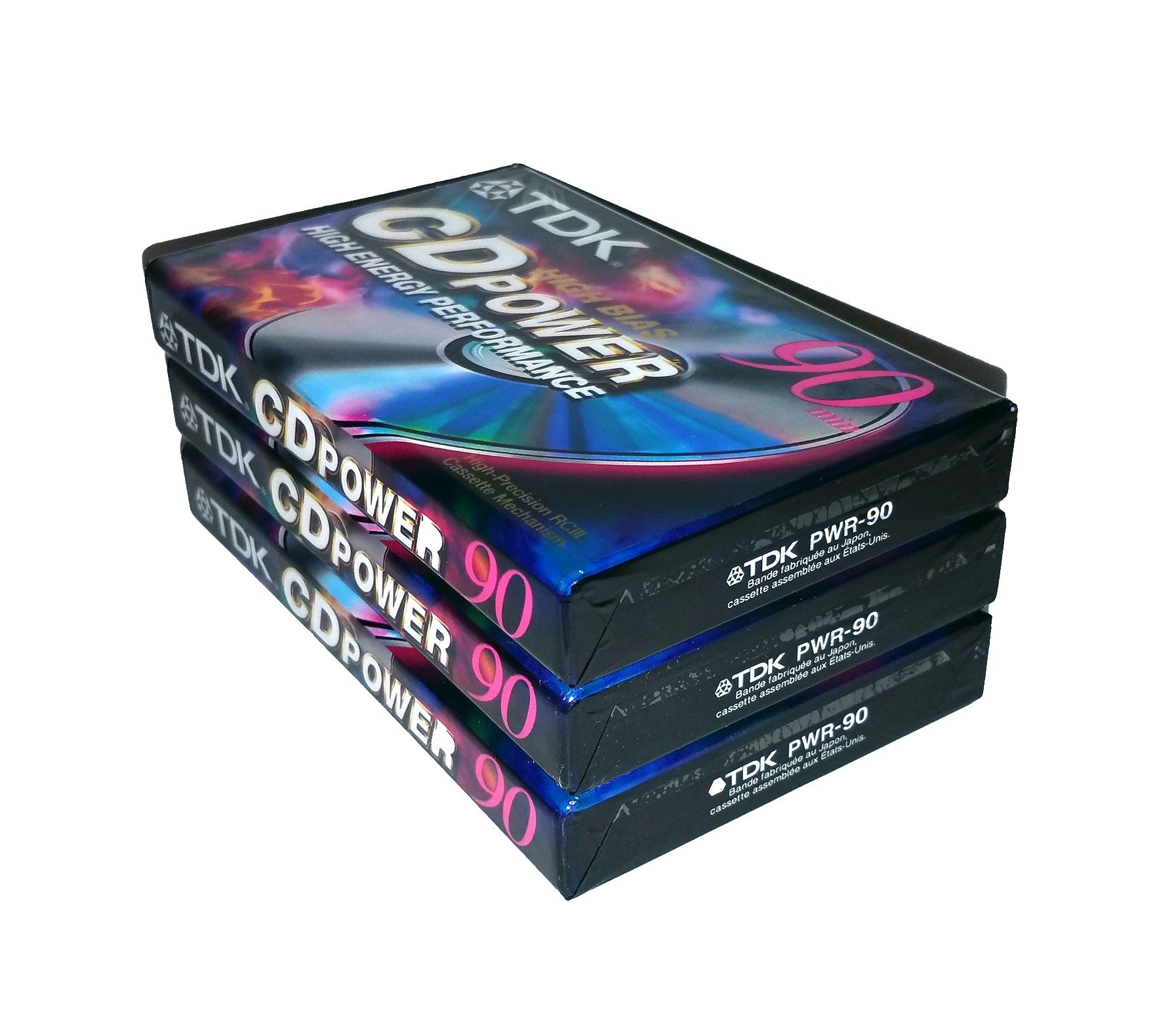 TDK 3 Pack High Bias IEC II Blank Audio Cassettes