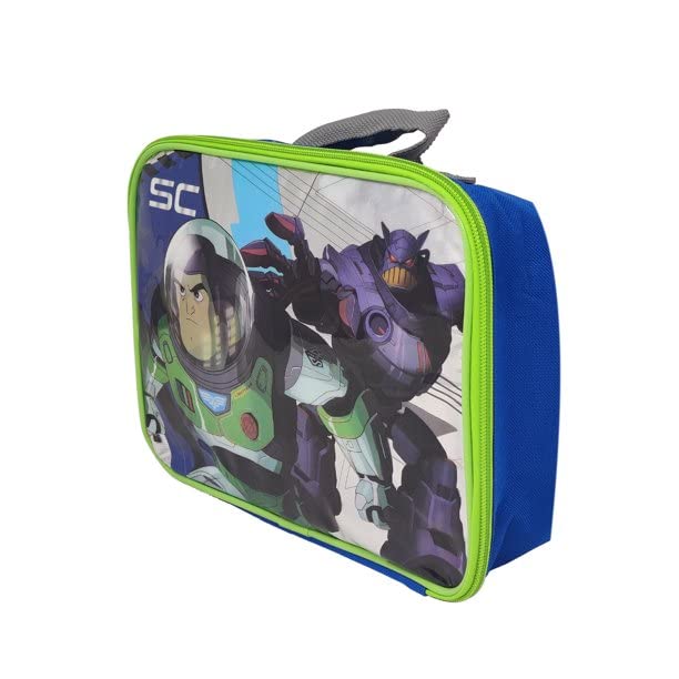 BUDDY N BUDDIES Buzz Lightyear Rectangle Lunch Bag, Reusable Cute Lunch Box, School Lunch Container for Teen Boys Girls