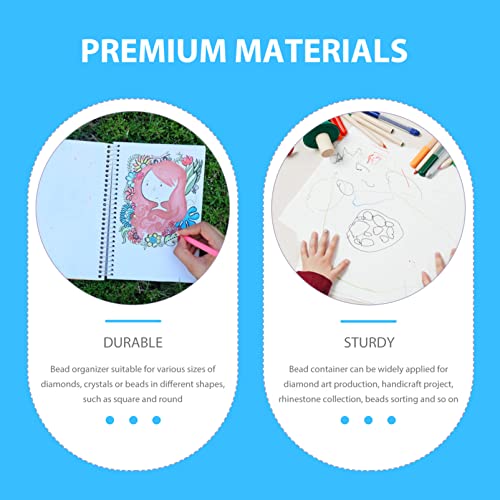 Ciieeo 1 Set Multifunctional Turning disc Roller Diamond Art pens Diamond Tools Art Storage Diamond Art Tools Art Trays Grinder Drill Pen Bead Storage Plastic Diamond Drawing Organizer 5d