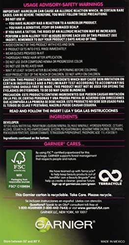 Garnier Hair Color Olia Ammonia-Free Brilliant Color Oil-Rich Permanent Hair Dye, 9 1/2.1 Lightest Ash Blonde, 1 Count (Packaging May Vary)