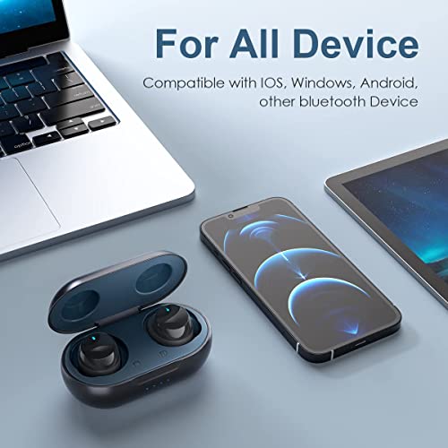 Cotogni Wireless Bluetooth 5.3 Earbuds, P5 Wireless Earbuds with Charging Case Wireless Bluetooth Earphones 40H Playtime Waterproof Wireless Earbuds for iPhone, Android (Black)