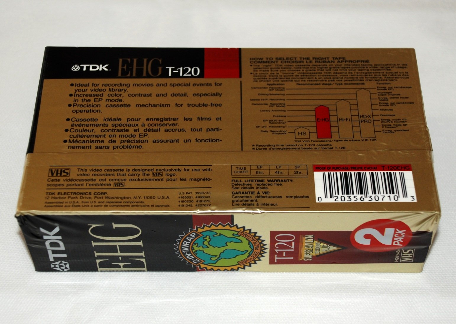 TDK T120 Q High Grade Standard VHS VCR Recording Tape