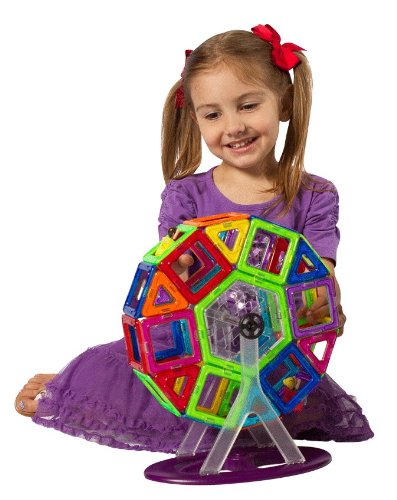 Magformers 63074 Creator Carnival Set (46-Pieces) Deluxe Building Set. Magnetic Building Blocks, Educational Magnetic Tiles, Magnetic Building STEM Toy Set