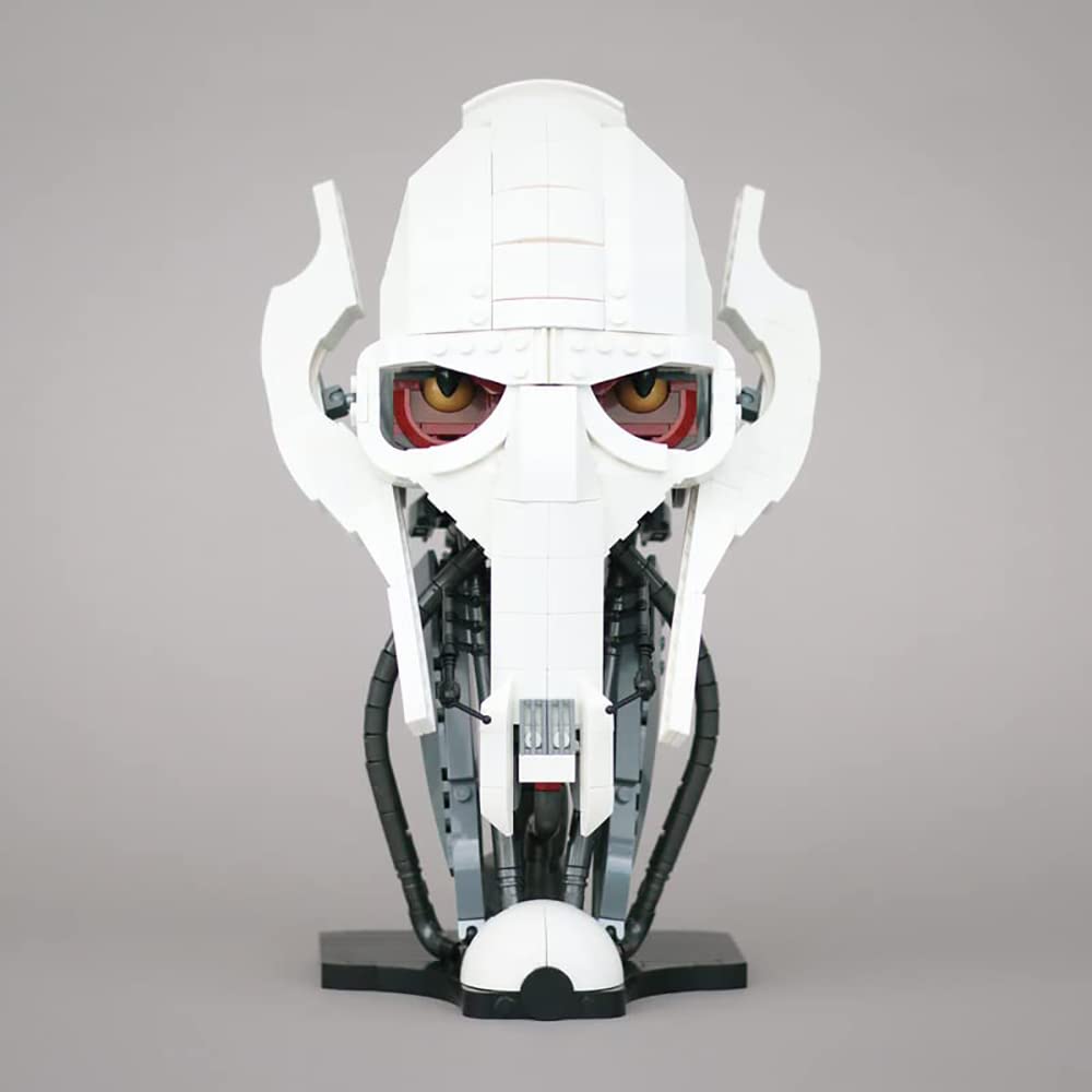 MOCBUILDING Easter Basket Stuffers, Room Decor, Easter Gifts for Kids, General Grievous Helmet Model Blocks Toys for Boys 5-7/Adult Brithday Easter Gifts for Kids 8-12 694pcs