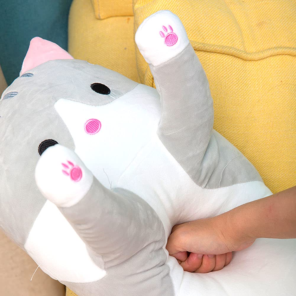 GAIORD Cat Plush Hugging Pillow,Large Long Cat Stuffed Animal Toy,Kitten Stuffed Animal Plush Cat Pillow Hug Pillow Body Pillow