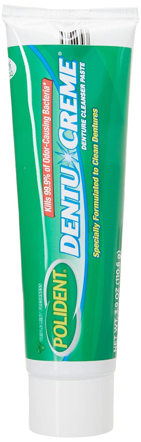 Polident Dentu Creme Denture Toothpaste, 3.9 oz