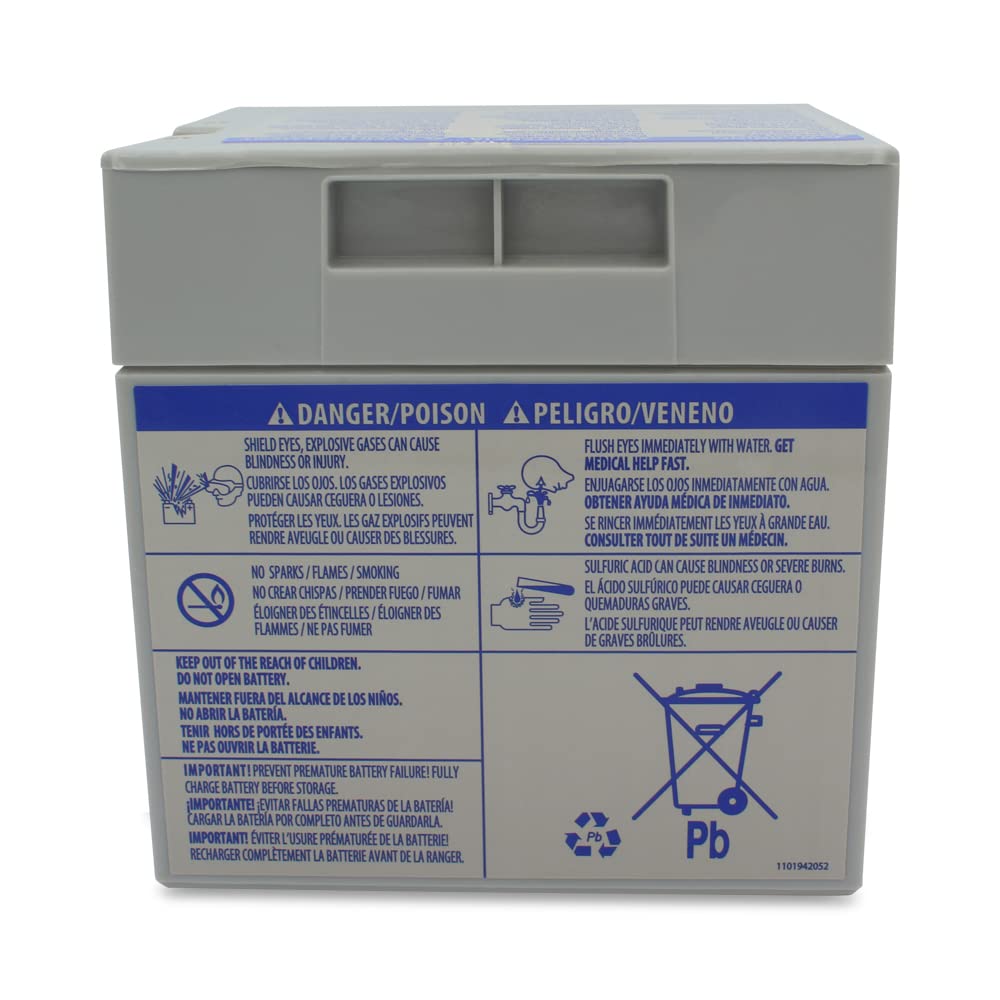 Technical Precision 12V Battery for Ford Mustang P8195 Power Wheels Fisher Price Rechargeable Gray Battery - 1 Unit