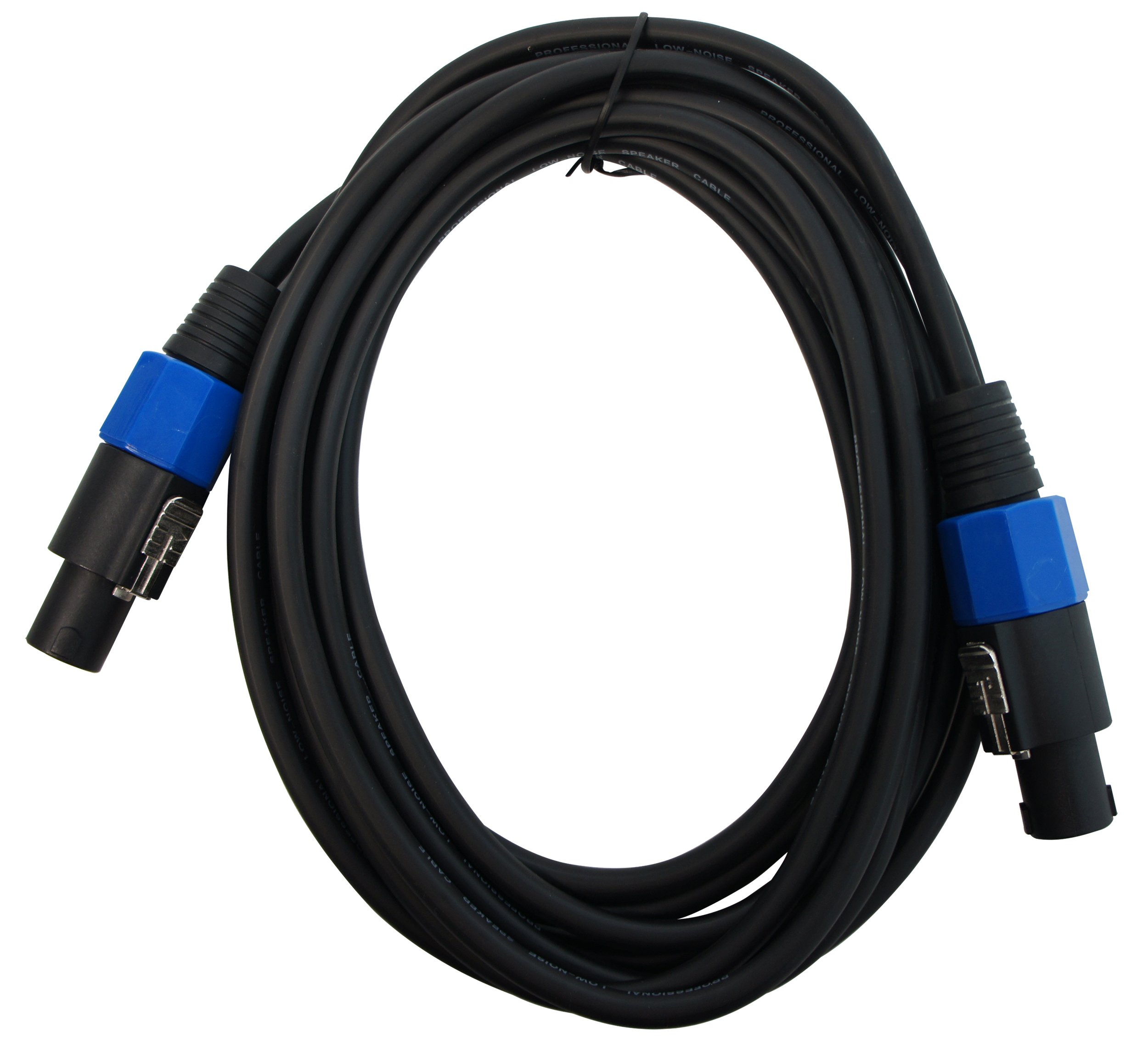 Harmony Audio HA-SPKON15 Pro Audio DJ Speakon Male to Speakon Male 15 Foot Speaker Cable