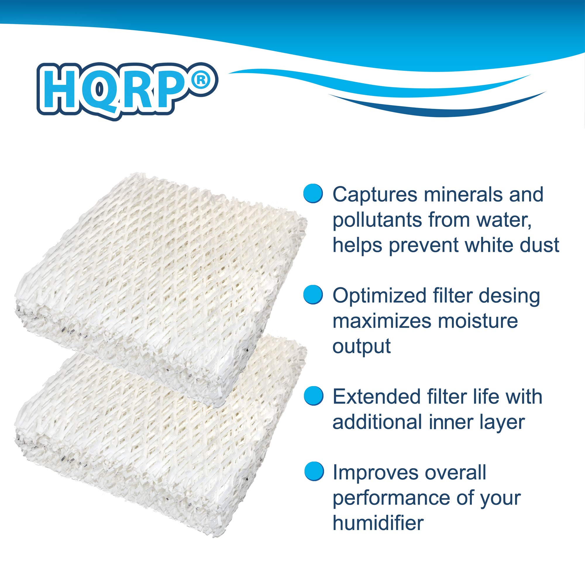 HQRP Humidifier Wick Filter for Duracraft DH831 DH4C DH83 DH-831 DH-4C DH-83 Humidifiers Coaster