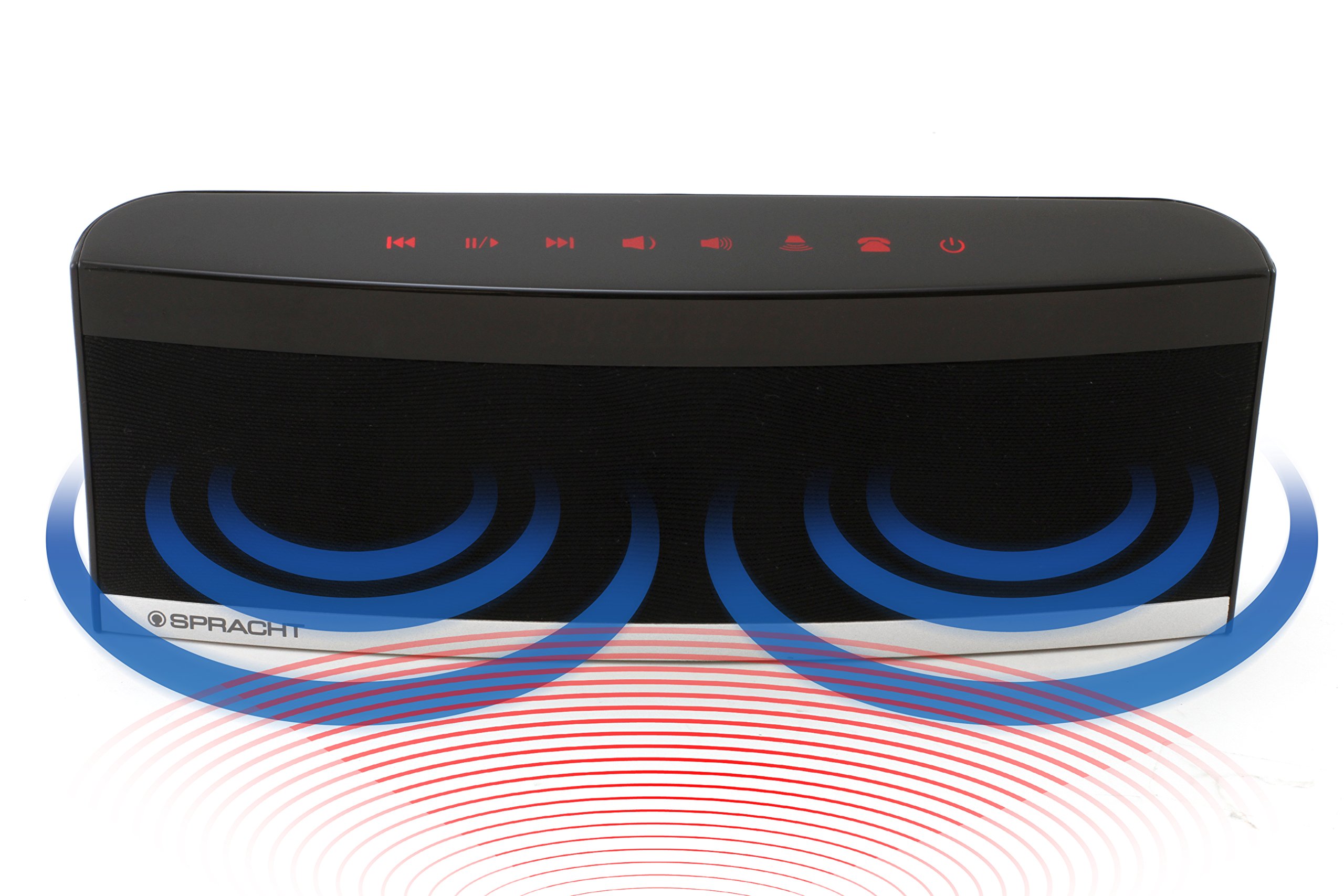 Spracht BluNote Pro Blutooth Speaker - Portable Conferencing and Wireless Speaker, Visual Scrolling Caller ID and Dual MEMs Mics