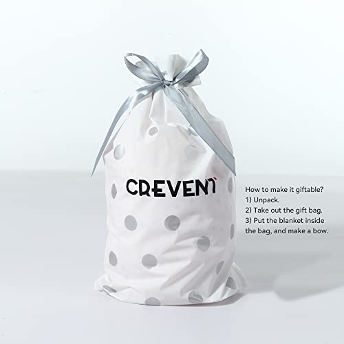 CREVENT Cozy Plush Baby Security Blanket Loveys for Baby Boys and Girls, Faux Fur Front + Mink Backing with Animal Face (Grey Bunny)
