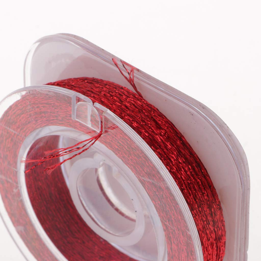 Baosity Nylon Whipping Wrapping Thread for Fishing Rod Guides 50m/55yds, Red