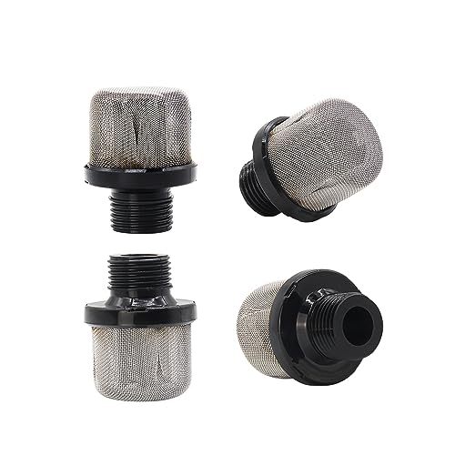 Brlyeeanze 288716 Airless Paint Sprayer Inlet Strainer Compatible with Magnum X5 LTS15 X7 LTS17 ProX9 ProX19 ProX17 ProLTS170 Airless Paint Spray Gun 3/4 Inch Thread Inlet Strainer (4 Pack)