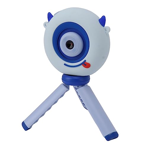 AMONIDA Kids Selfie Camera, Cute Protective Case Portable Digital Camera Toy 32GB Memory Card for Birthday Gift (Blue)