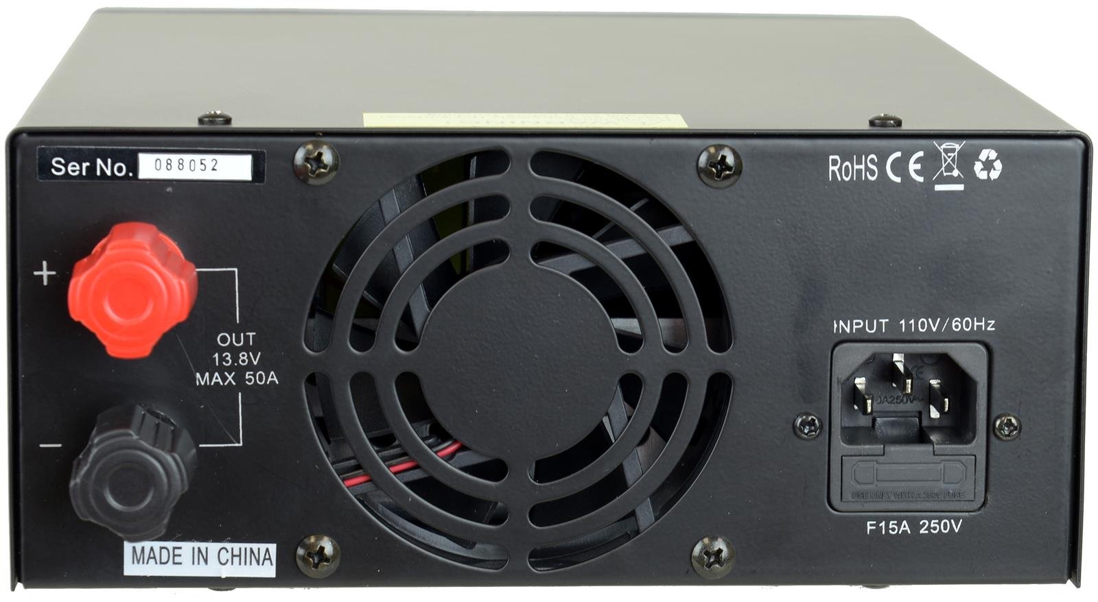 TekPower TP50SW 50 Amp 13.8V Analog DC Power Supply with Cigarette Plug