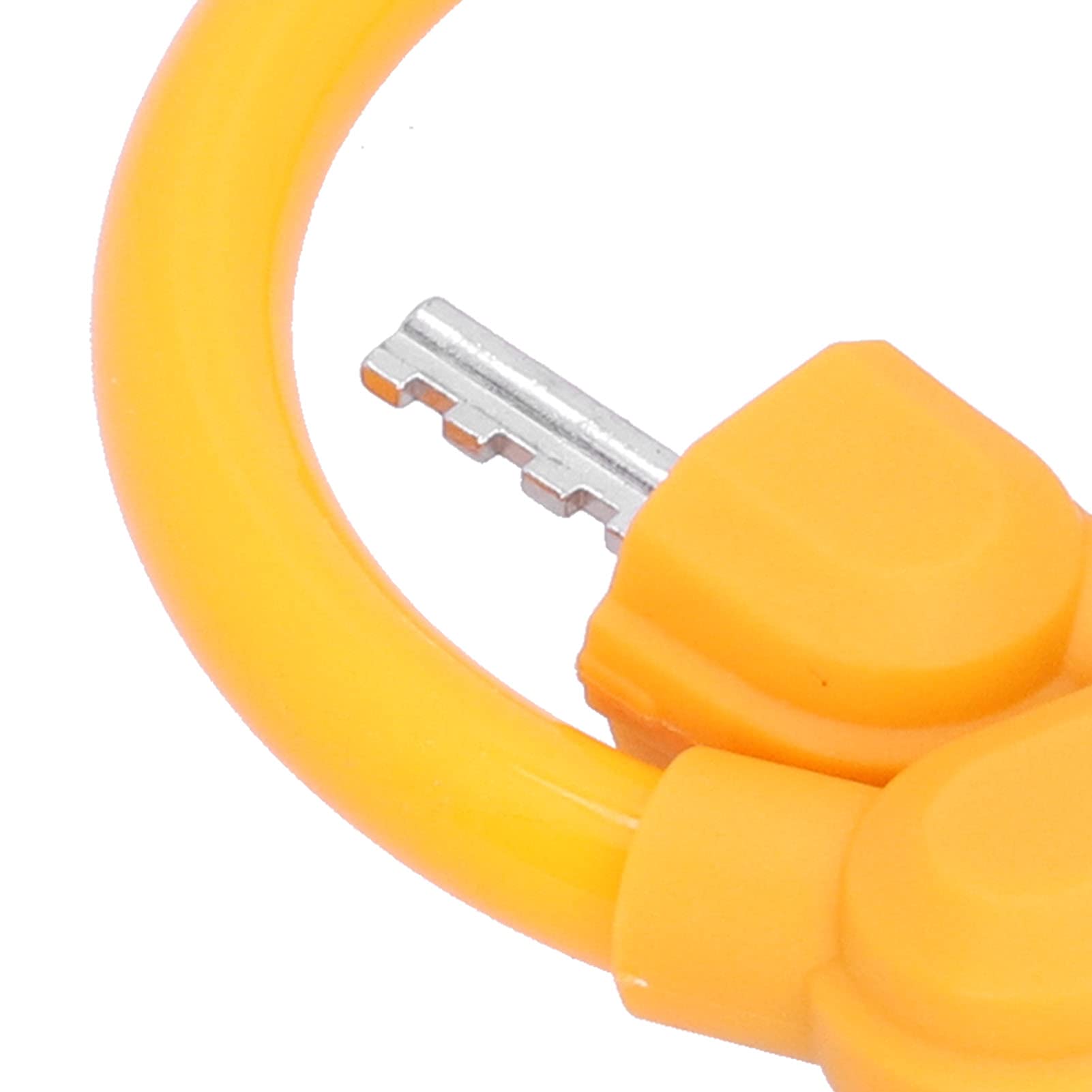 Beaswhca Mountain Bike Lock Cord high Security 4-Digit Mountain Bike Cord Lock Waterproof Suitable for Riding Outdoors(Orange)