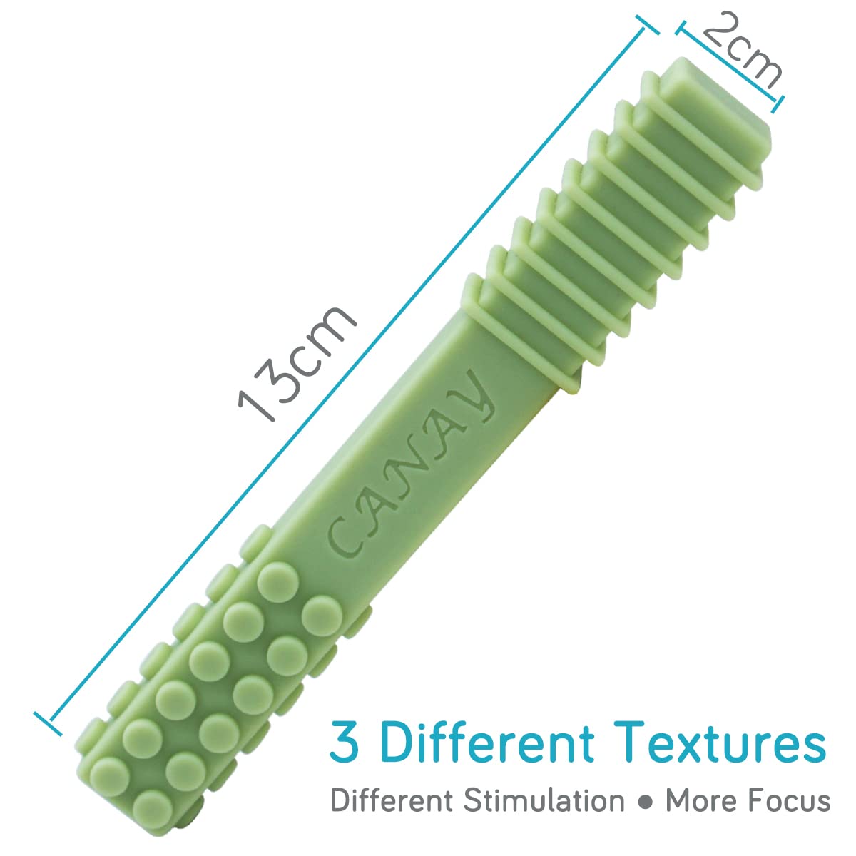 Sensory Chew Stick Toys (5 Pack) - Designed for ADHD, Autism, SPD, Oral Motor Stimulation, Special Needs - Extra Tough Sensory Oral Motor Chew Tool for Moderate Chewers (Standard - Moderate Chewer)