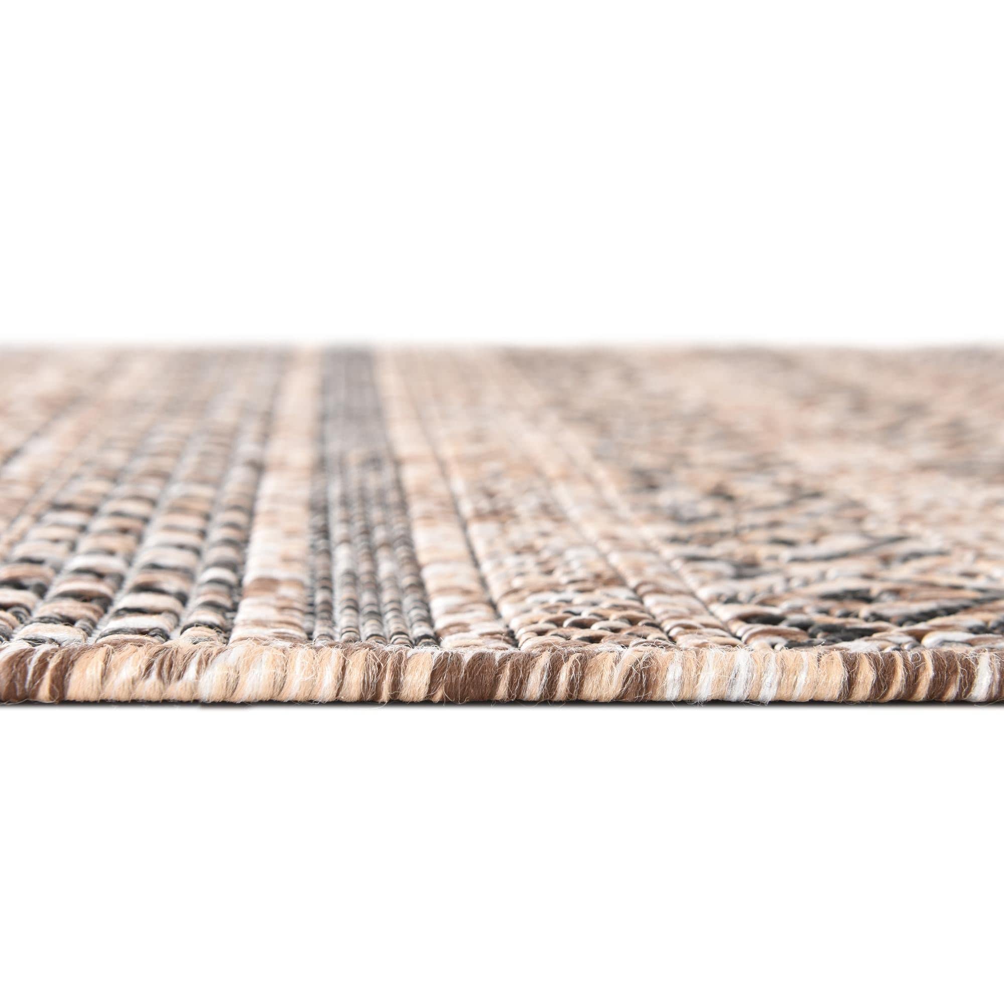 Rugs.com Outdoor Ribbon Collection Rug β 2' 2 x 3' Natural Flatweave Rug Perfect for Entryways, Kitchens, Breakfast Nooks, Accent Pieces