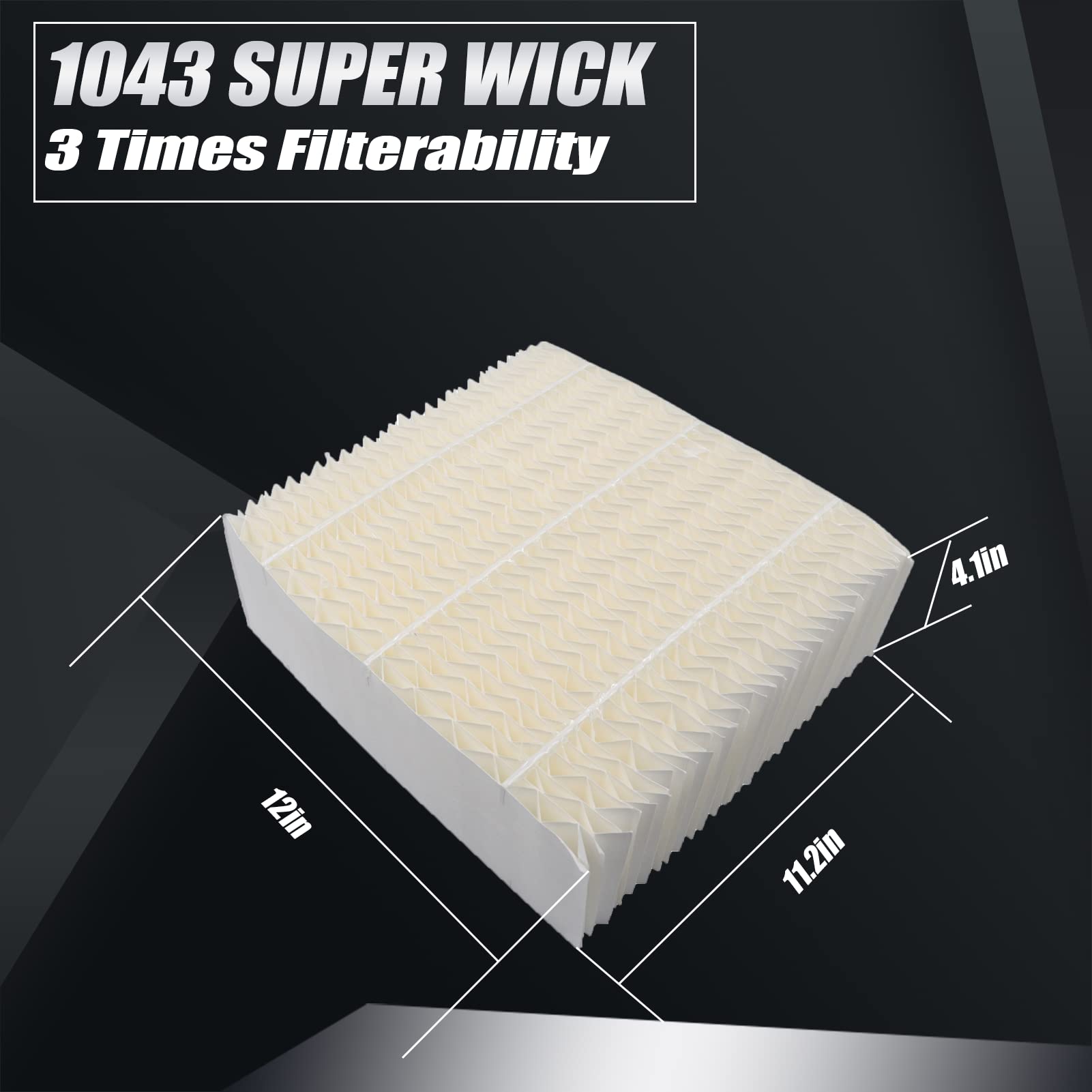Upgraded 1043 Super Wick Humidifier filter Replacement EP9500 EP9700 EP9800 EP9R500 EP9R700 EP9R800 821000 826000 831000 Compatible with Bemis Spacesaver Humidifier-1 WEEK FREE TRIAL