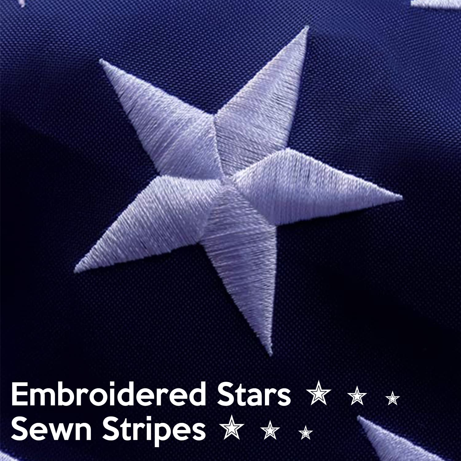 Cheeerrrs LLC American Flag, Embroidered Stars, Extremely Durable & Fade Resistant US Flag, Long-lasting Use American Flag For Outside, 3X5 FT US Flag, LLA