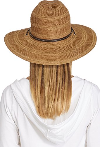 Coolibar UPF 50+ Women's Tempe Sun Hat - Sun Protective (One Size- Brown/Natural)