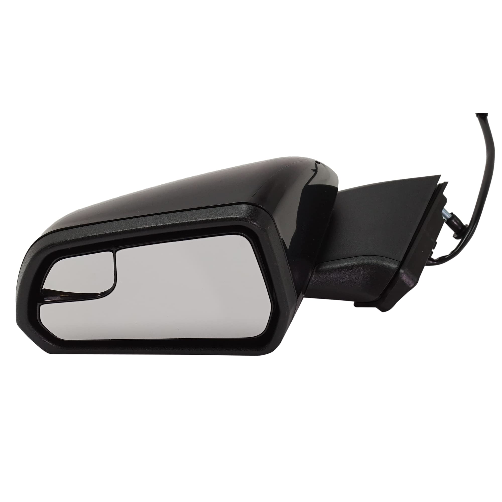 Kool Vue Driver Side Power Non-Heated Mirror for Ford Mustang 2015-2020 With Signal Light & Spotter Glass; Without Memory & Puddle Lamp Paintable