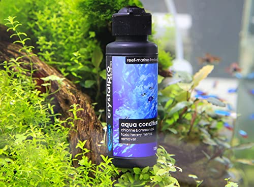 Crystalpro-Aqua Clear Aquarium Water Clarifier 4.22 Oz Bundle with Aqua Conditioner Aquarium Water Conditioner to Treat Tap Water 4.22 Oz for Freshwater Aquariums and Fish Ponds