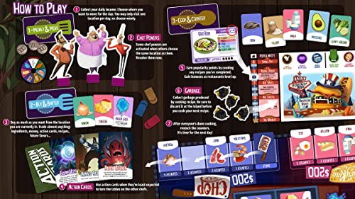 Gap Closer Games | Rival Restaurants | Strategy Board Game | Set Collection Game | 2 to 6 Players | Ages 10+ | 45+ Minutes