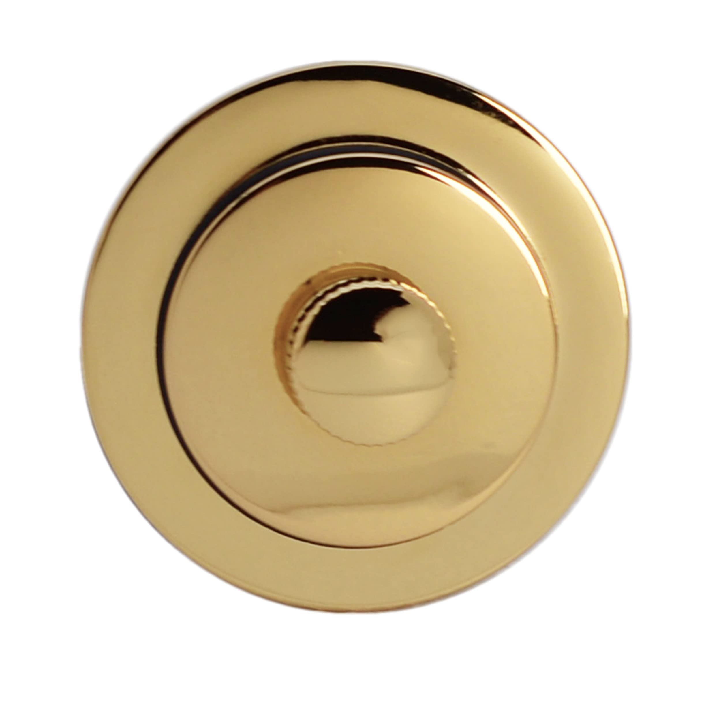 Westbrass A941K-01 1-3/8" Fine Thread Twist & Close Bathtub Drain Trim with One-Hole Overlfow Faceplate and Universal Adaptor, Polished Brass