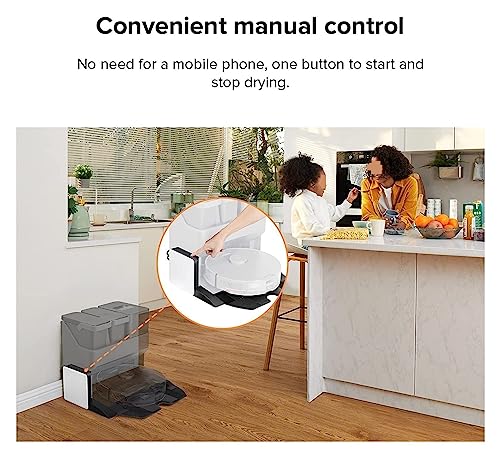 Drying Module Water Change Module 110V-220V Dryer Kit, High-speed Heat And Air Mop Dust Bags Drying, Smart Drying, Compatible With Roborock S7 MAXV ULTRA S7 PRO ULTRA Empty Wash Fill Dock ( Color : US