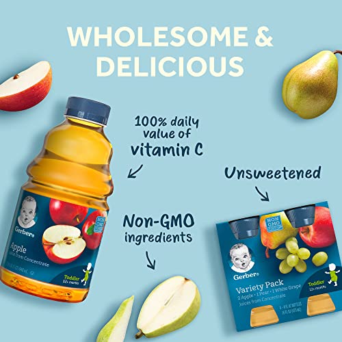 Gerber Juice, White Grape, 32 Fl Oz Bottle