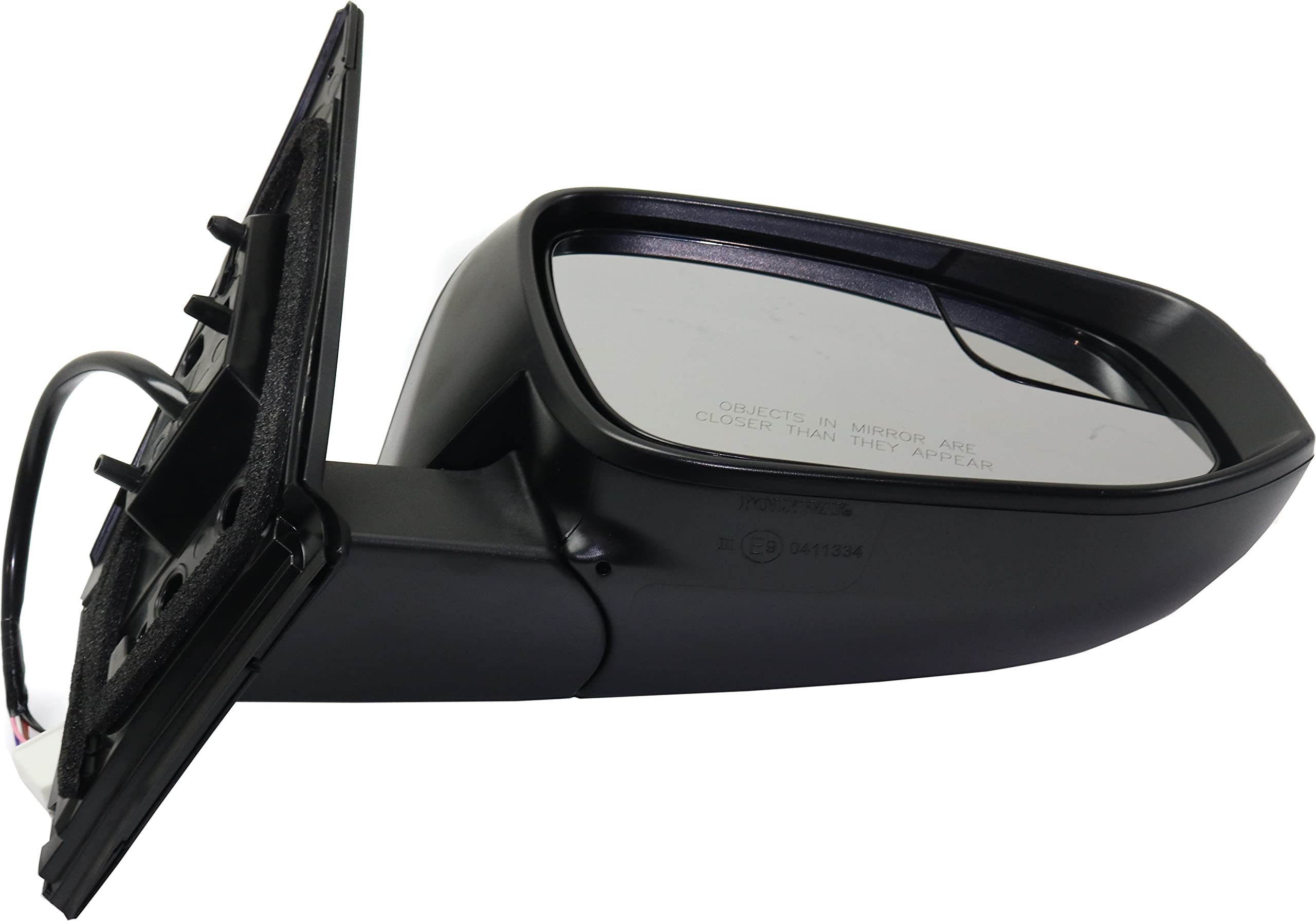 Kool Vue Driver & Passenger Side Power Heated Mirrors for Toyota RAV4 2016-2018 Manual Fold With Signal Light & Spotter Glass Paintable North America Built Vehicle