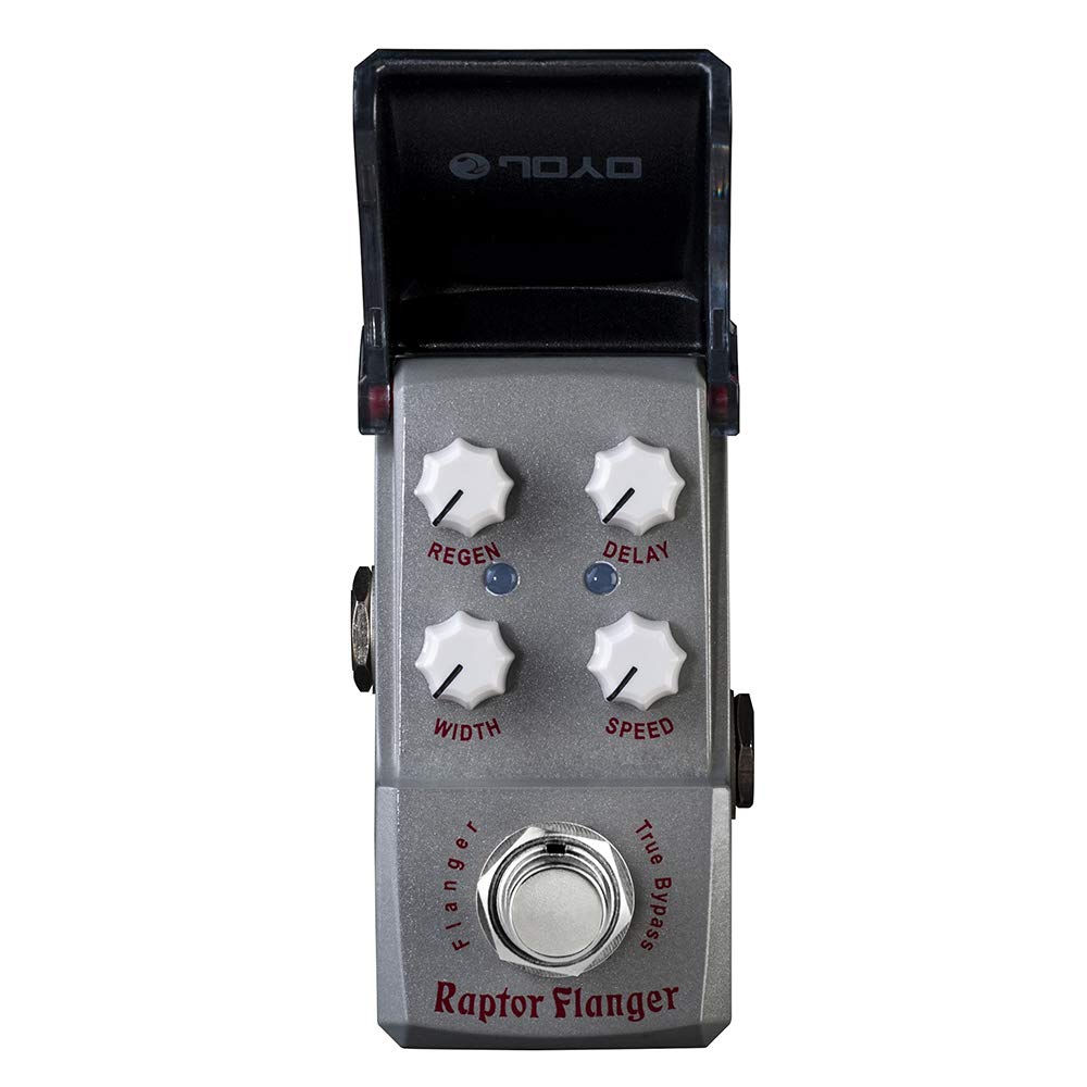 JOYO Flanger Mini Pedal for Electric Guitar Effect - True Bypass Ironman Series (Raptor Flanger JF-327)