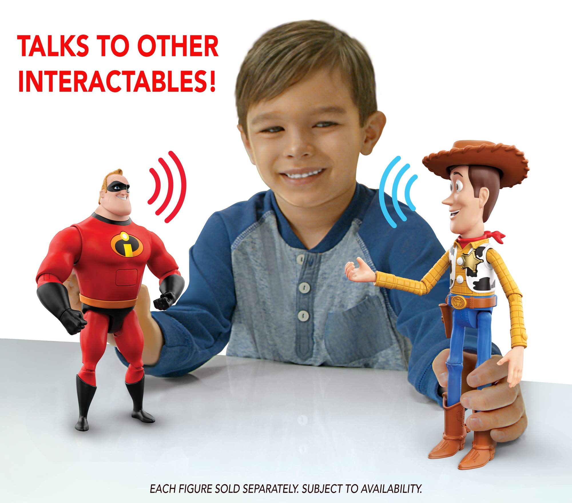 Pixar Interactables Mr. Incredible Talking Action Figure, 8-in Highly Posable Movie Character Toy, Interacts with Other Figures, Kids Gift Ages 3 Years & Older