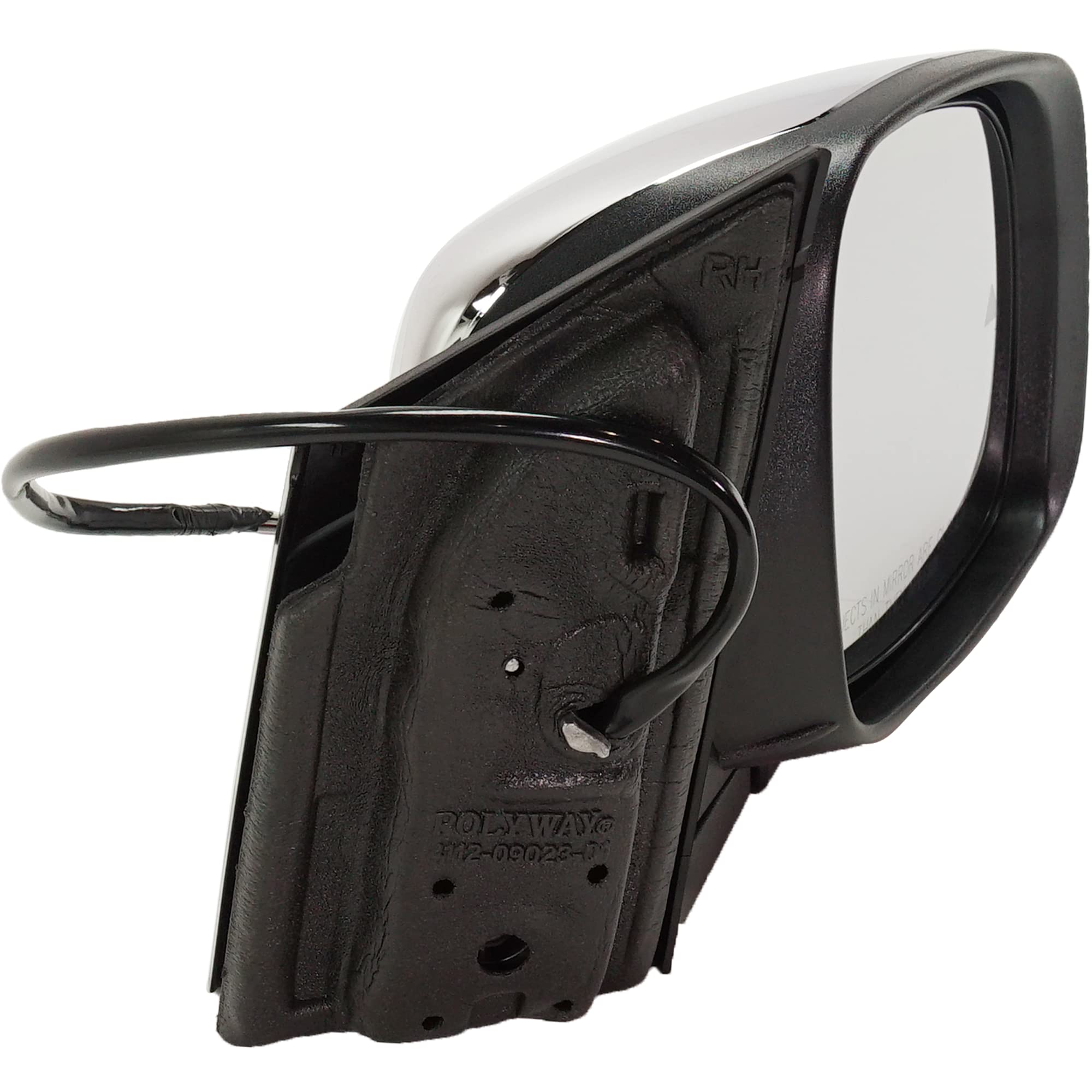Kool Vue Driver & Passenger Side Power Heated Mirrors for Dodge Grand Caravan Chrysler Town & Country 2009-2016 With Signal Light & Blind Spot Monitor Chrome