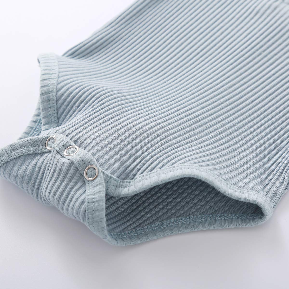 Baby Newborn Girls Boys Long Sleeve Clothes Striped Romper & Pants Set Infant Fall Winter Cotton Outfits (B-Blue, 0-6 Months)