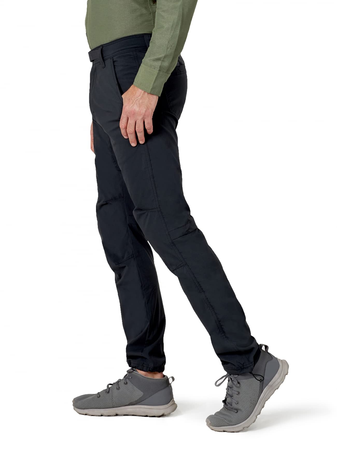 ATG by Wrangler Men's Convertible Trail Jogger, Caviar, 38W x 32L