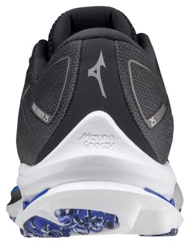 Mizuno Men's Wave Rider 25 | Neutral Support Running Shoe |Eco Friendly Materials | Obsidian | US 12