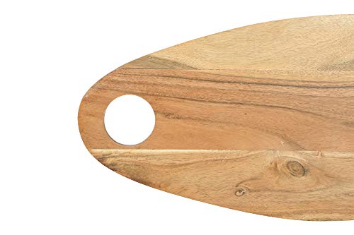 Bloomingville Acacia Wood Cheese Handle Cutting Board, Brown