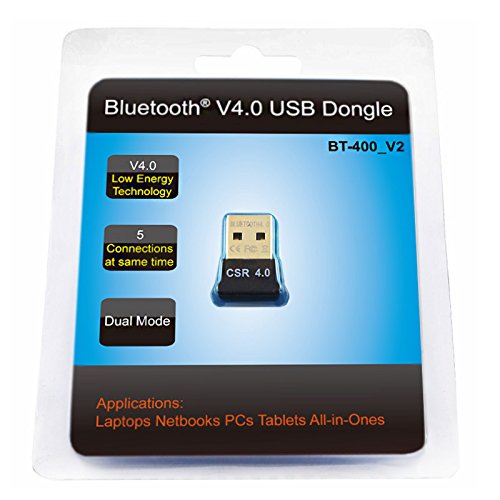 Premiertek Dual Mode Bluetooth V4.0 USB Adapter with Low Energy Technology for Notebook Desktop Raspberry Pi (BT-400_V2)