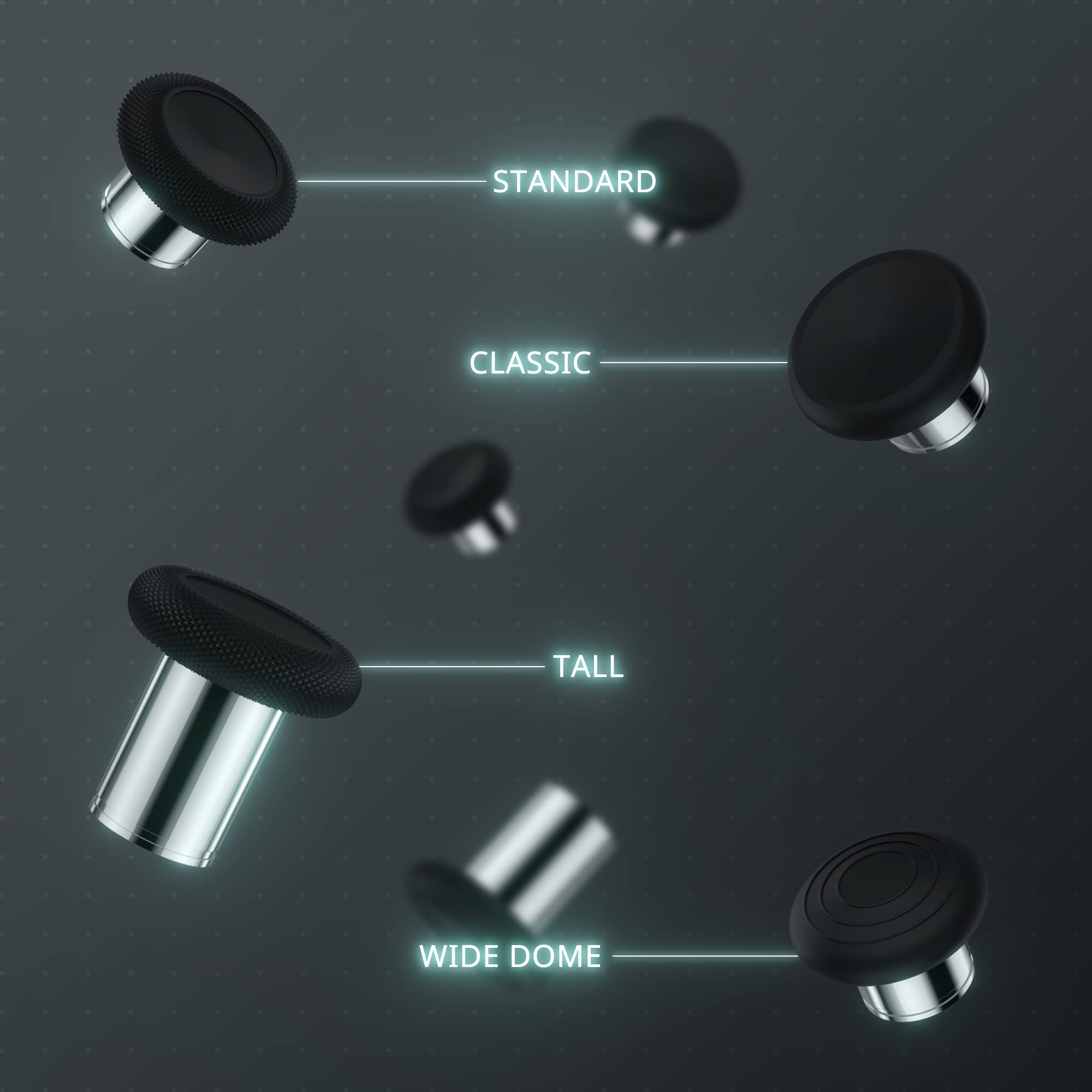 Replacement Thumbsticks 3D Analog Sticks for Xbox Elite Controller Series 2. 14 in 1 Repair Kit with T6 T8 Screwdriver and Swap Magnetic Joystick for Xbox One Elite Controller