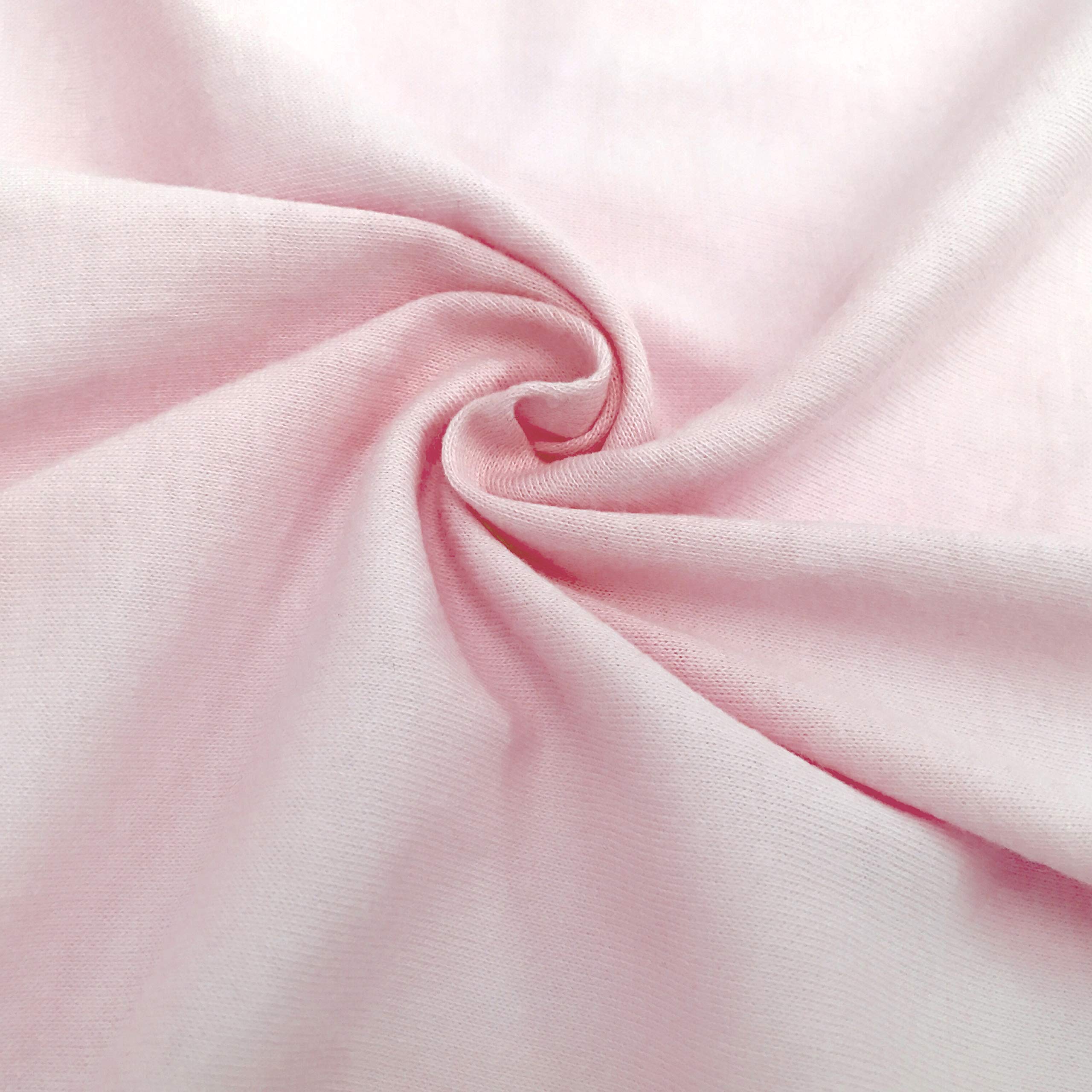 TL Care Supreme 100% Natural Cotton Jersey Knit Fitted 18" x 36" Cradle/Bassinet Sheet, Pink, Soft Breathable, for Girls